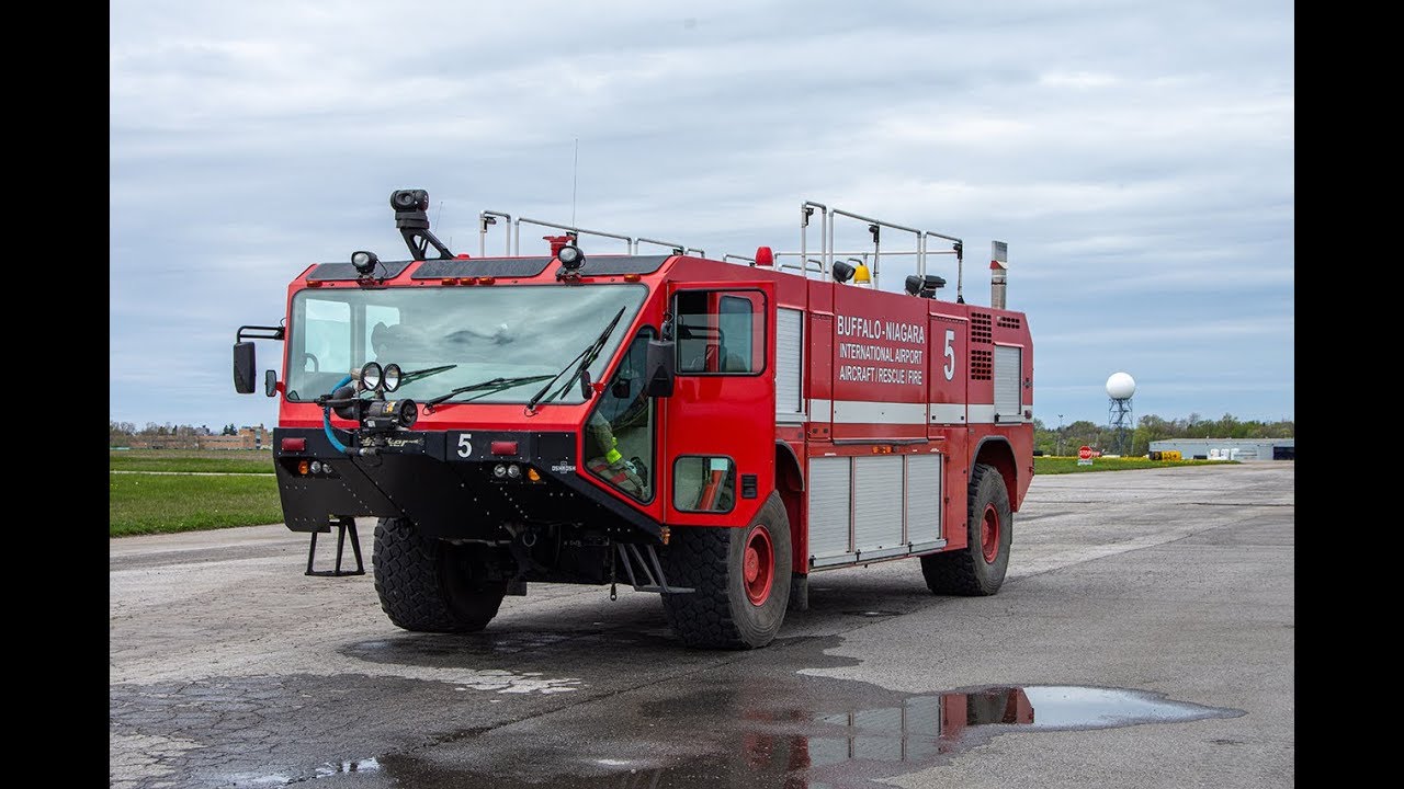 Buffalo Niagara International Airport Fire Department Tour - YouTube