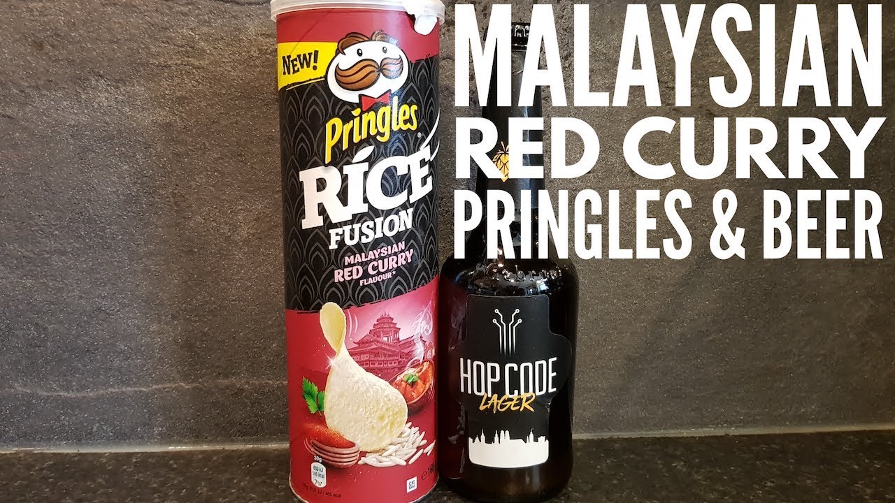 Pringles Rice Fusion Malaysian Red Curry With Hop Code Lager - YouTube