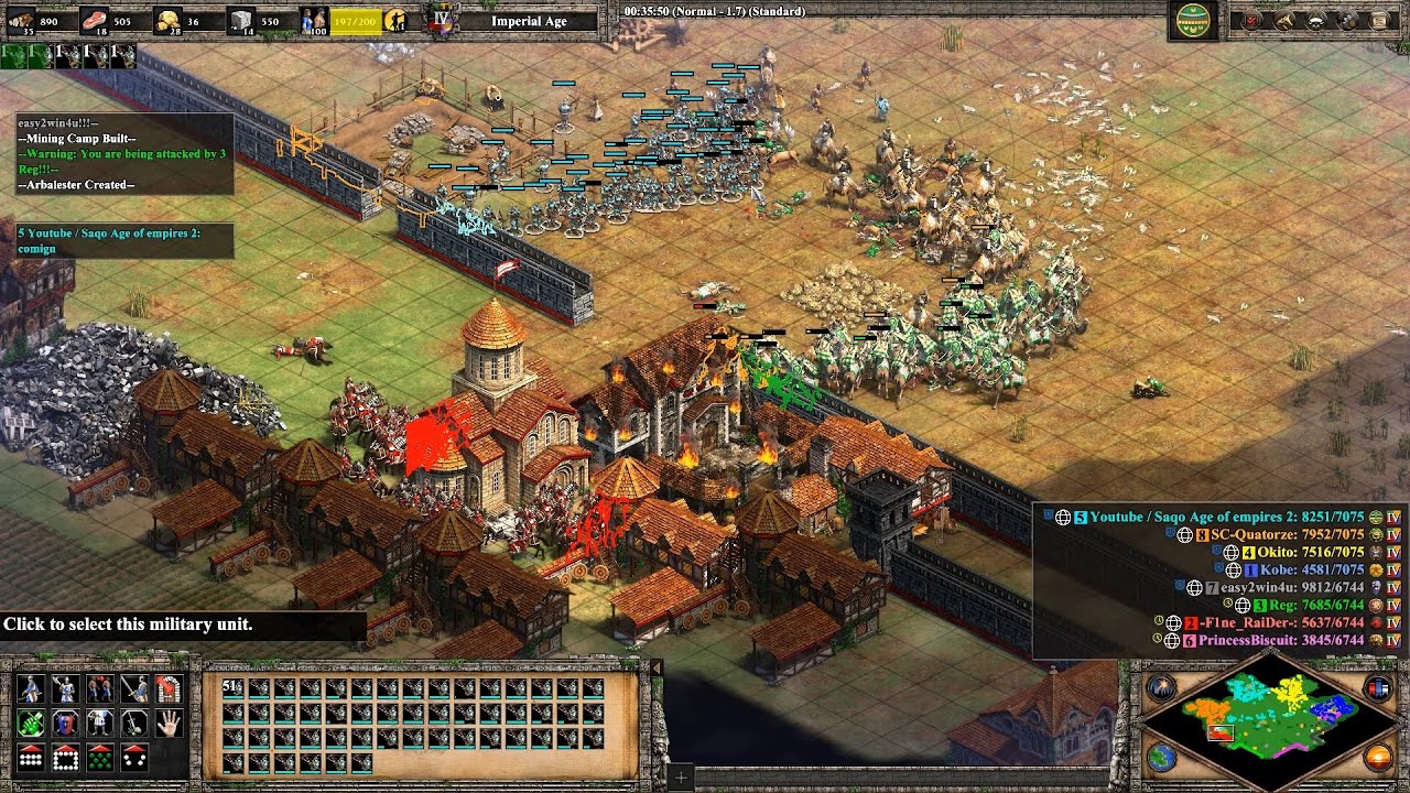 AOE2:DE How good Aztecs Arbalesters ? 4vs4 Arena ft Okito,Kobe - YouTube