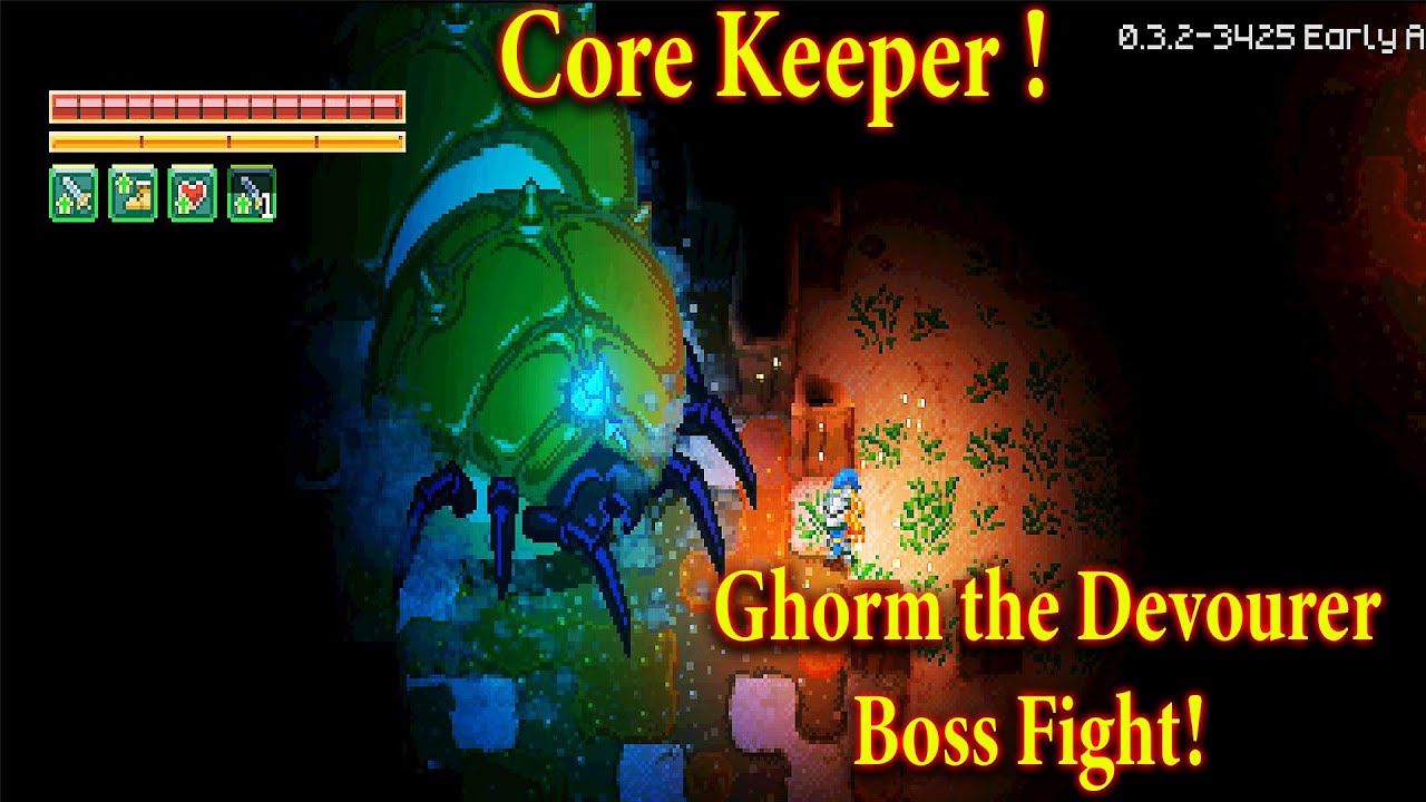 Core Keeper Gameplay | Ghorm the Devourer | Boss Fight and Loot - YouTube