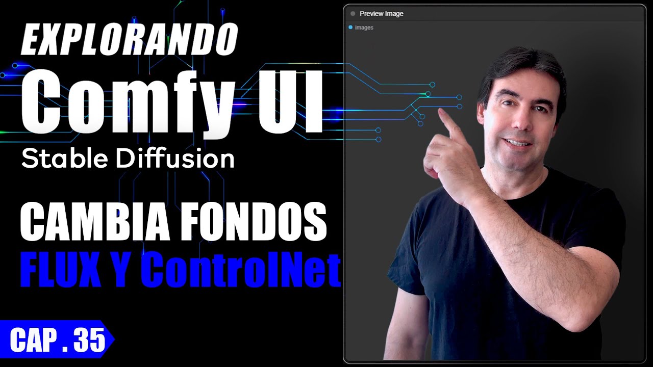 🟩 35 - ComfyUI: Cambia Fondos y Crea Escenarios con Flux y ControlNet - YouTube