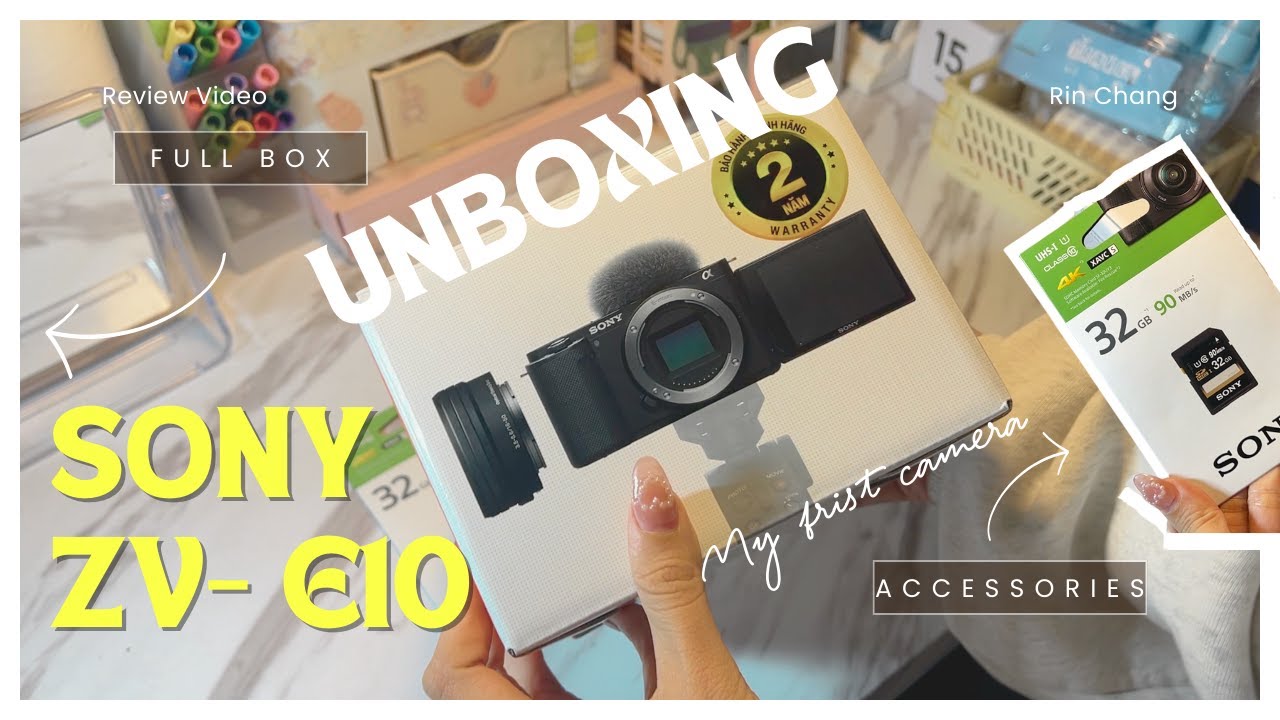 #Dailylife || 📦 Unbox my first camera SONY ZV-E10 + accessories | Đập hộp chiếc camera SONY đầu ...