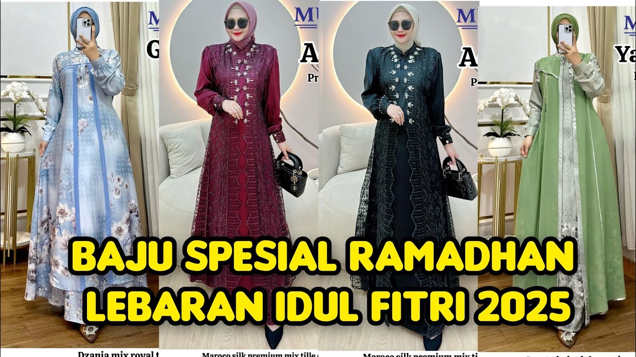 38 Model Baju Gamis Persiapan Ramadhan Lebaran Idul Fitri 2025 - YouTube