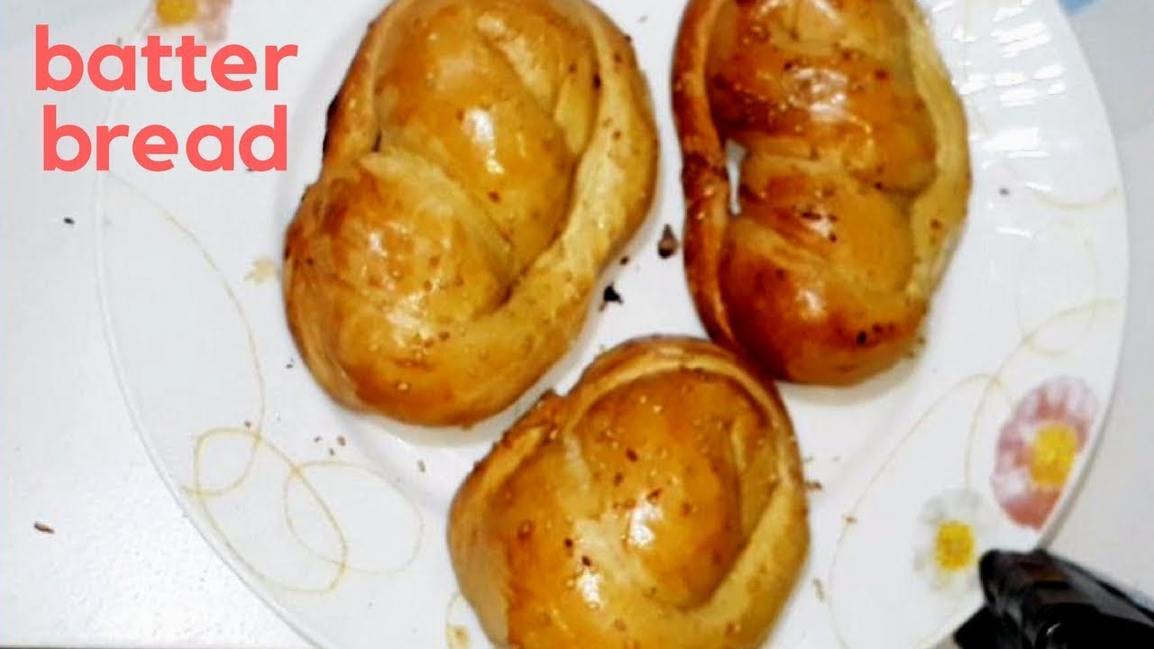 বাটার বন রুটি গ্যাসের চুলায়/butter bun bread/how to make butter bun ...