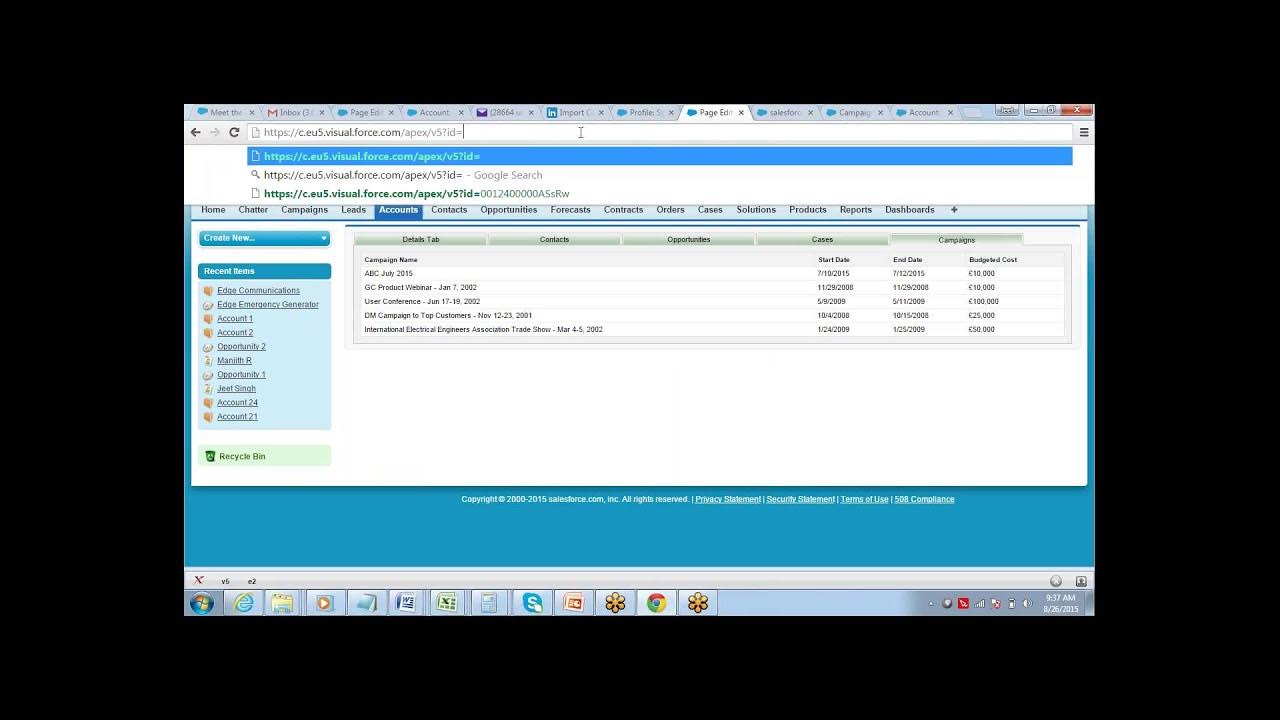 Salesforce Training Controller Extension And Ways Of Invoking Visualforce Pages By Jeet Singh