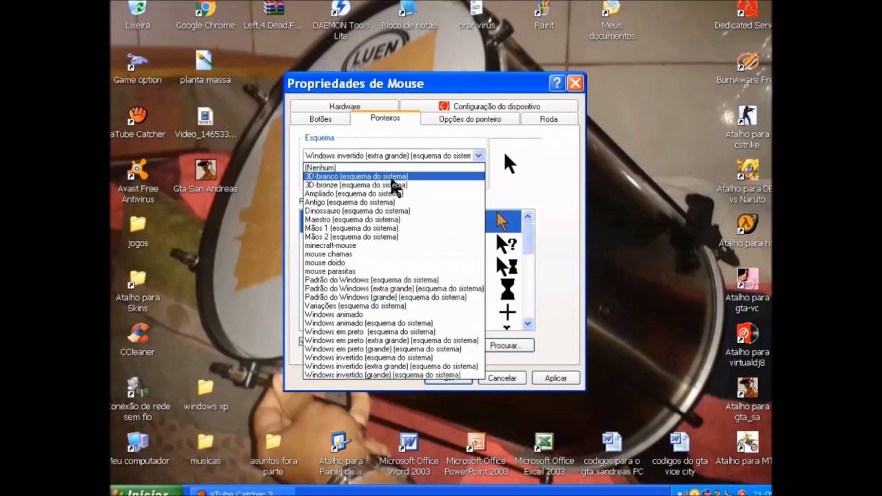 como configurar o mouse do windows XP. - YouTube