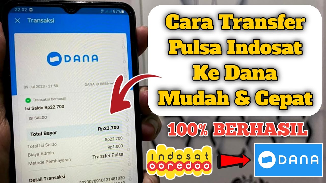 Cara Transfer Pulsa Indosat Ke DANA 100% Berhasil | Cara Transfer Pulsa ...