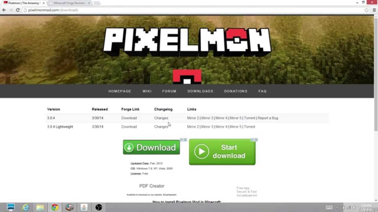 How to Get The Pixelmon 3.0.4 Mod for Minecraft - YouTube