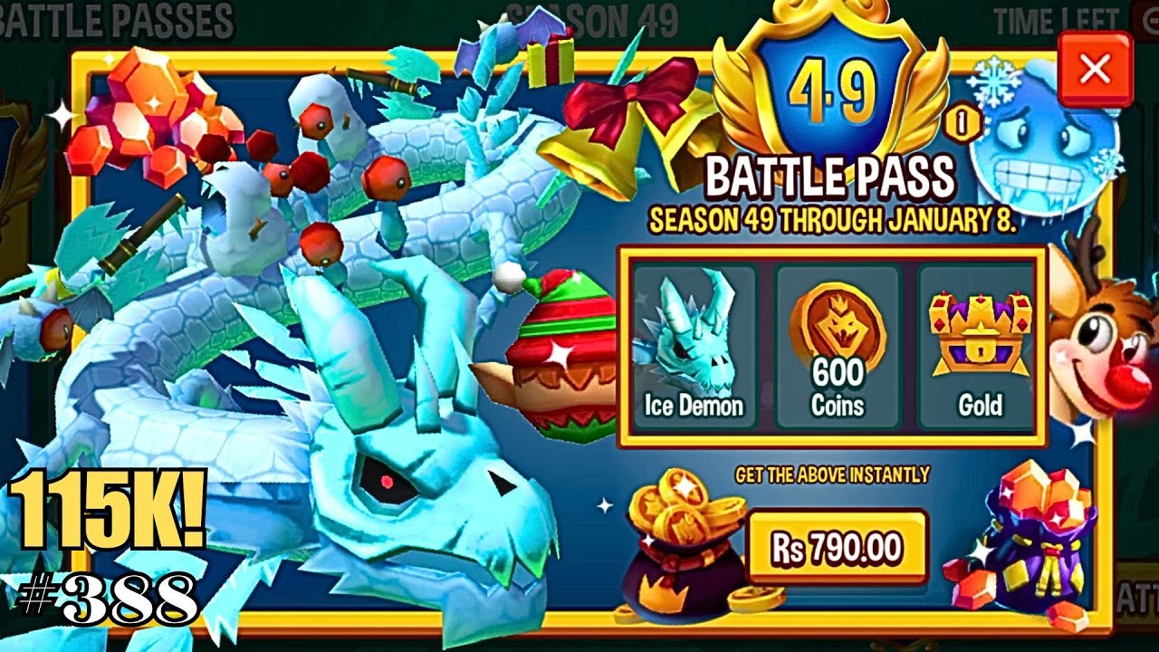 Snake Rivals | SEASON 49 | ICE DEMON SNAKE Game | 115k Score | The ...