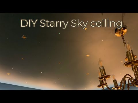 Starry Sky Ceiling using DIY decals - YouTube
