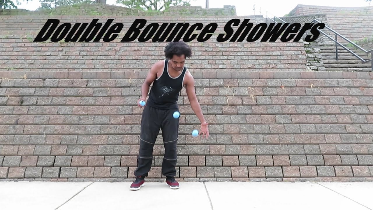 Double Bounce Shower ( How to Bounce Juggle) - YouTube