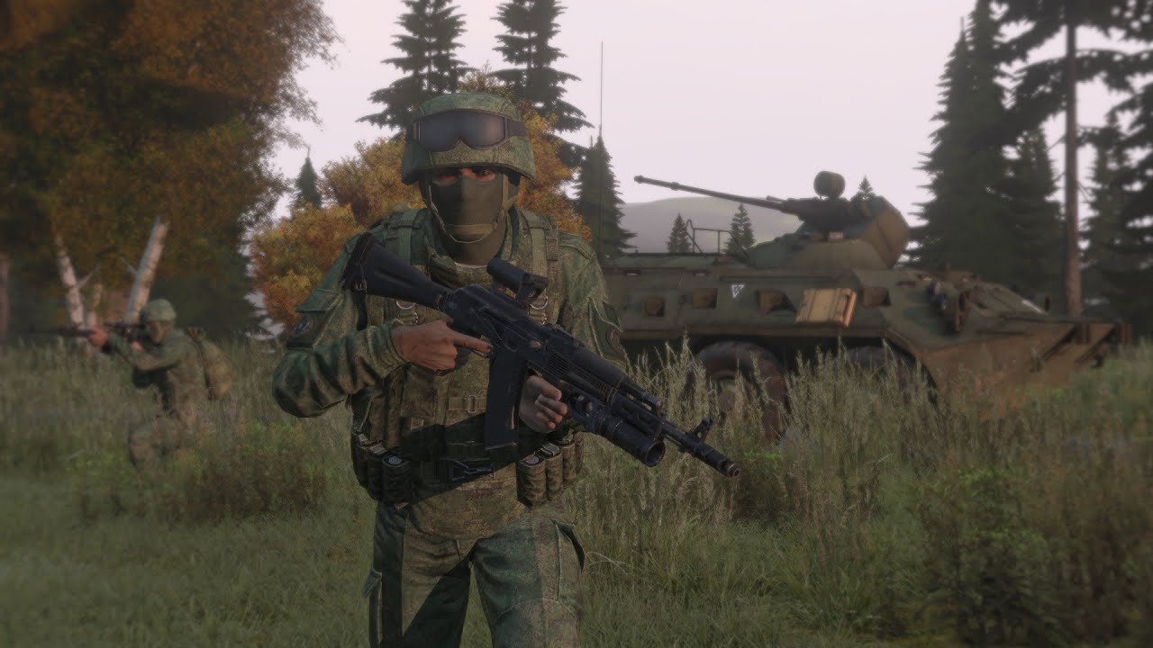 Arma 3 - Milsim 40 Player Coop Mission, Russian Accent - YouTube