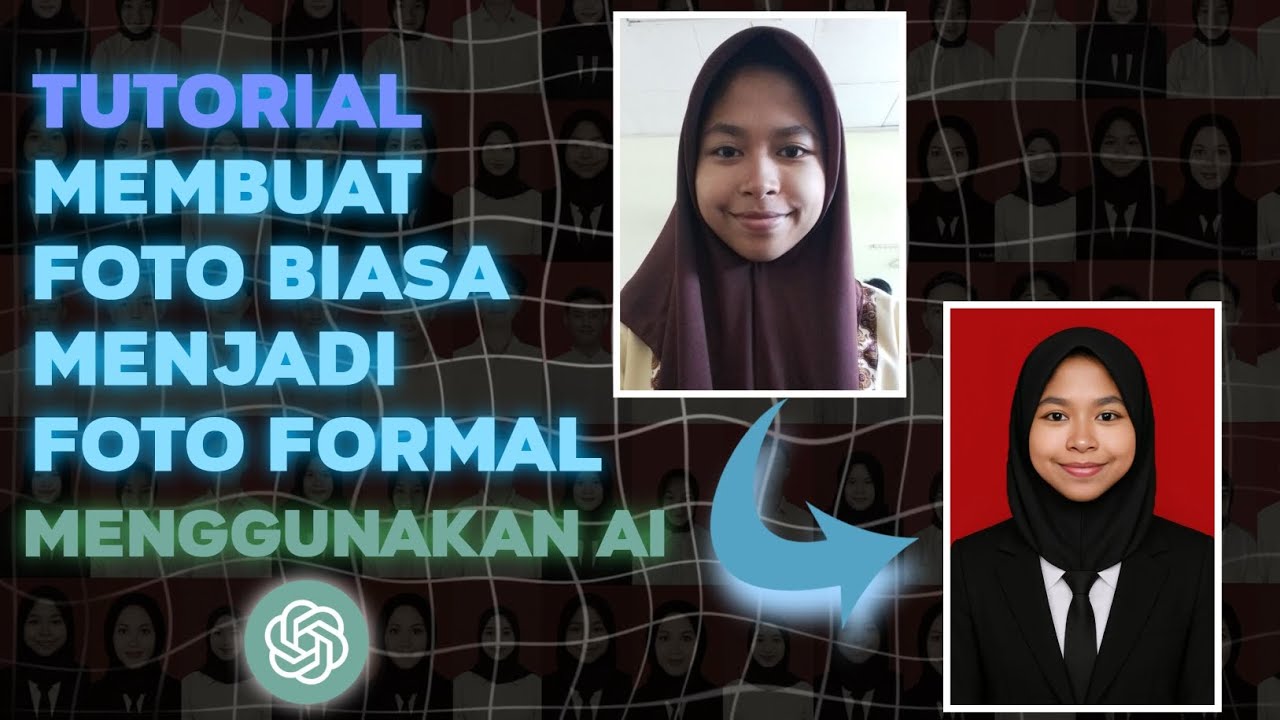 TUTORIAL MEMBUAT FOTO BIASA MENJADI FOTO FORMAL MENGGUNAKAN AI - YouTube