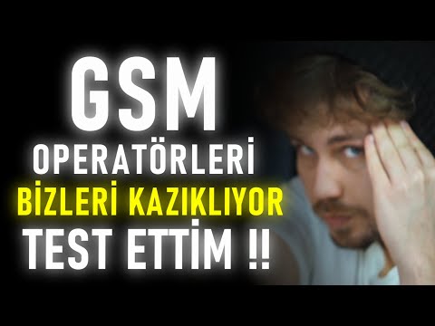 GSM Operatörleri Bizleri Kazıklıyor mu ? TEST ETTİM !!