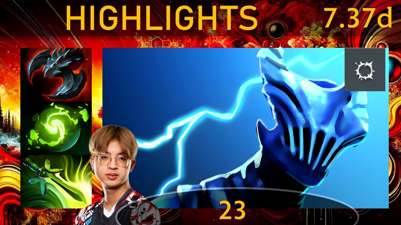 7.37d 23 Razor |K+A-D - 25 KP - 96%| Carry Highlights - Dota 2 Top MMR ...