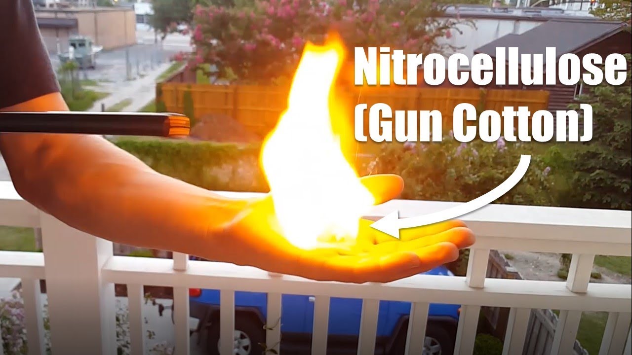 How to Make Nitrocellulose [Flash Paper/Gun Cotton] - YouTube