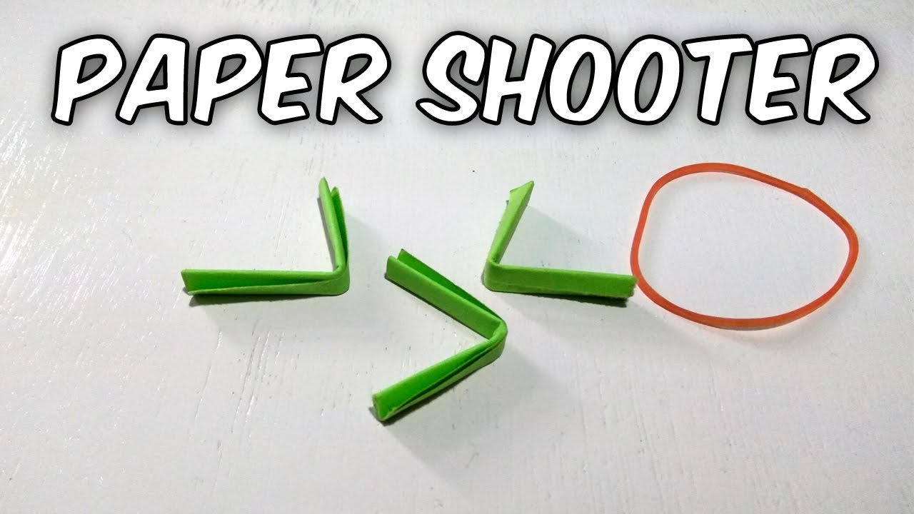 Paper Shooter - How To Make Powerful Paper Shooter - YouTube