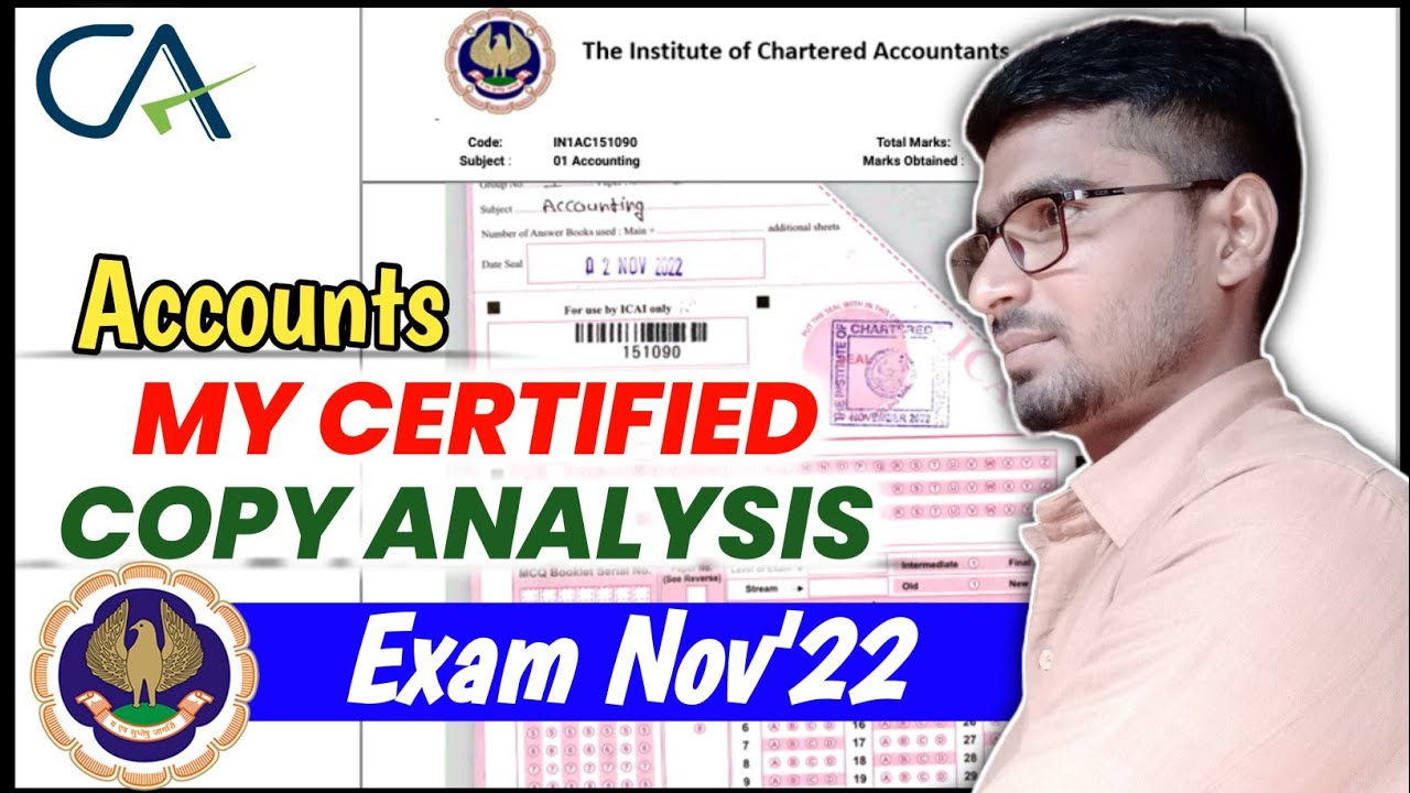 Ca inter Paper 1 Account Certified Copy Nov'22 | ICAI Certified Copy ...