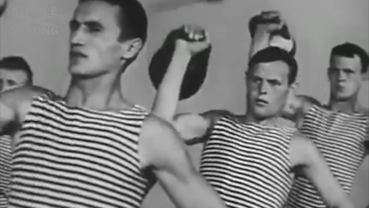 Russian Soldiers Training with Kettlebells (1973) | SIMPLEXSTRONG - YouTube