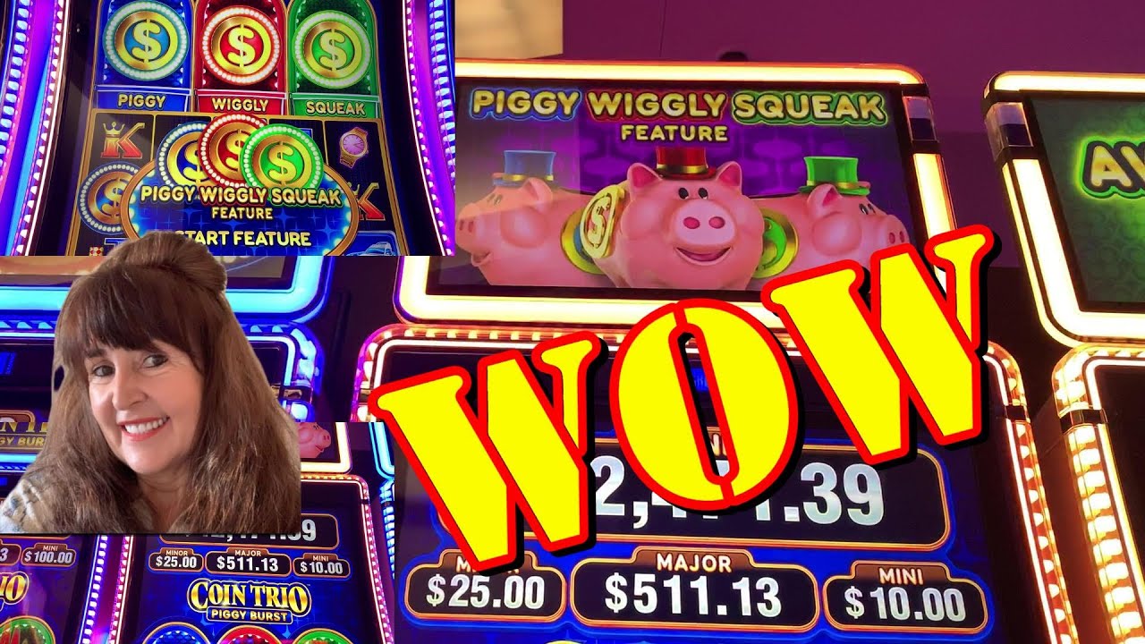 I POPPED ALL THE PIGGIES !!!!!! 🔥 COIN TRIO PIGGY BRUST SLOT MACHINE 🔥 ...