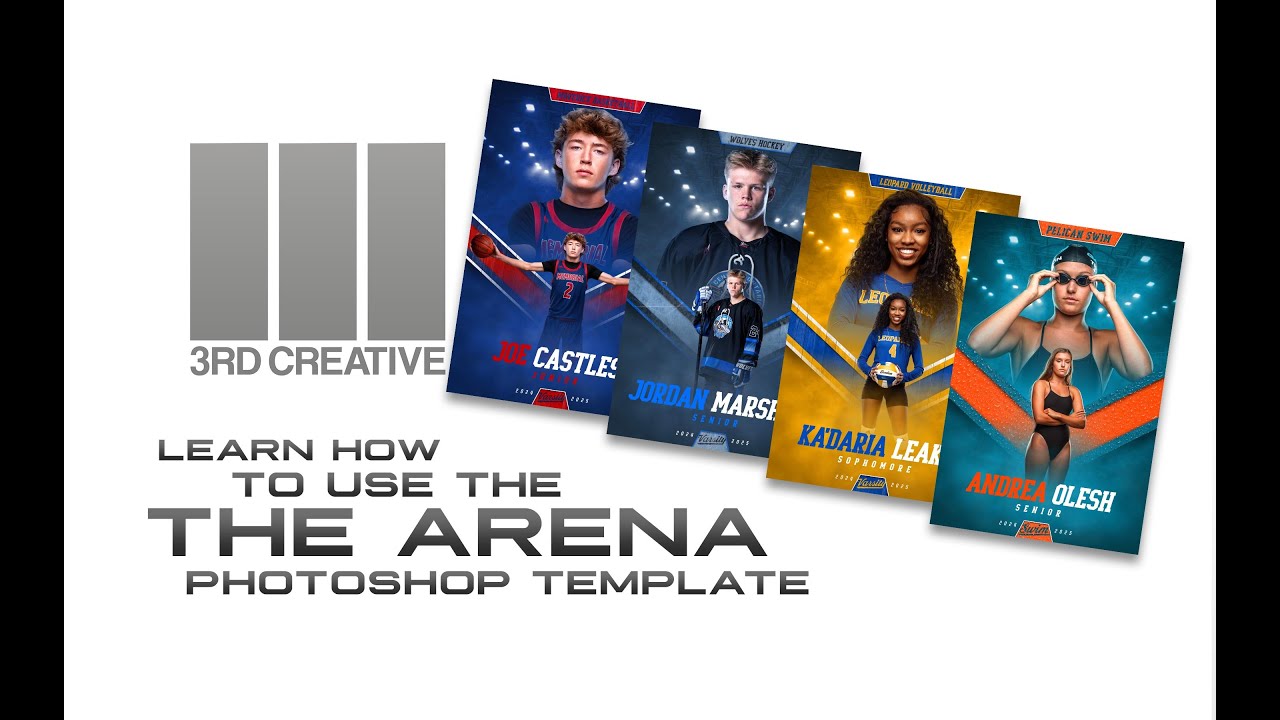 The Arena Photoshop Template Walk Through Tutorial - YouTube
