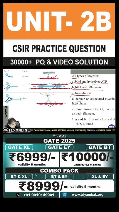 | CSIR Practice Question | Unit 2. Cellular Organization | Topic: B | - YouTube