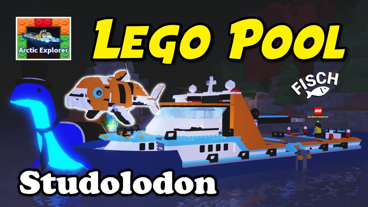 Fisch LEGO Pool Update! How to Get All Fish in Studolodon Pool Full ...
