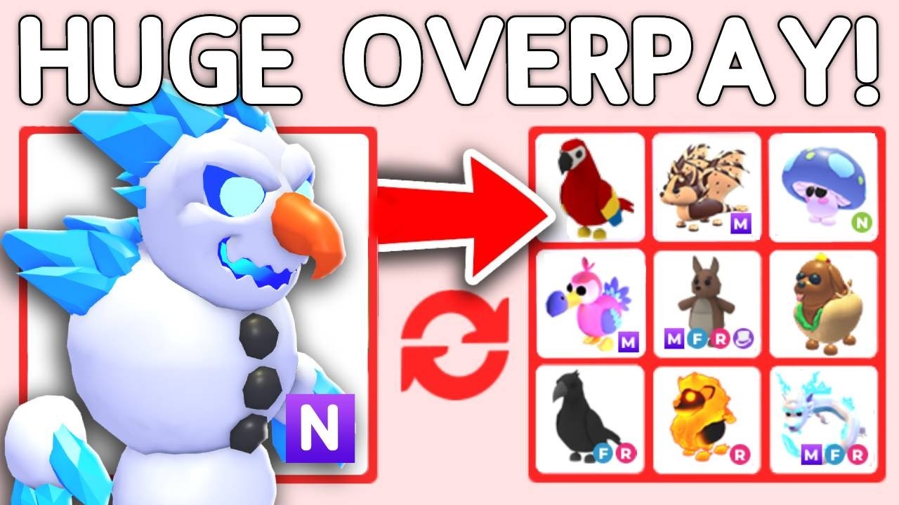 Trading FROSTCLAW In Adopt Me! Roblox - YouTube
