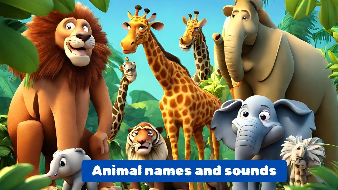 Learn Animal Names and Sounds for Kids | Toddler Learning - YouTube