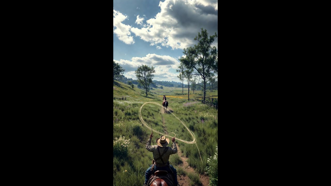 Red Dead Redemption 2 Live | Wild West Horse Chase & Lasso Action - YouTube