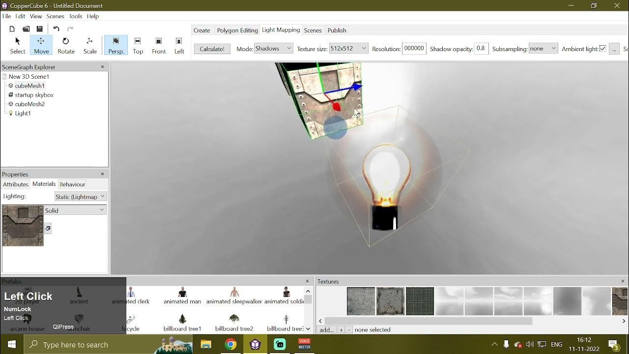 Use Lightmaps along with dynamic lighting in CopperCube - YouTube