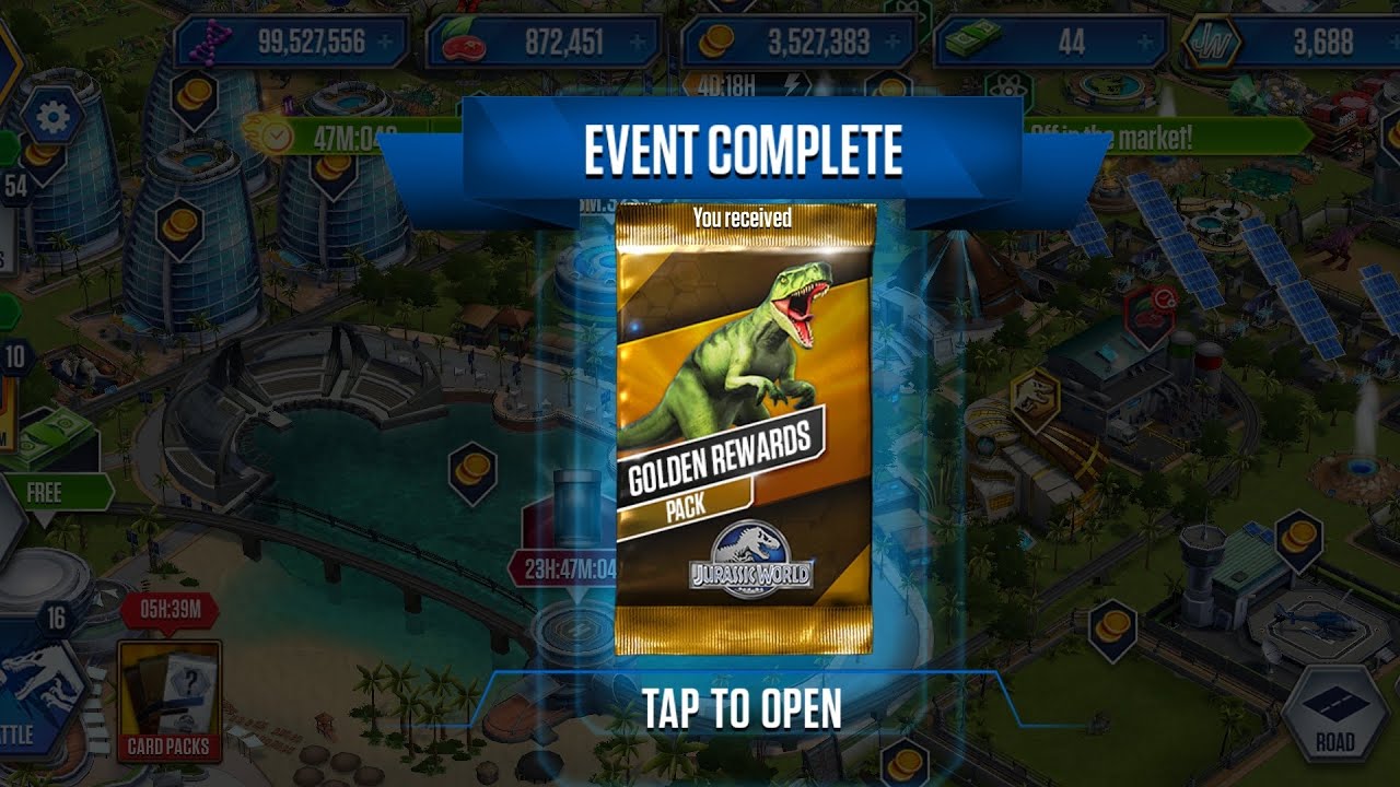 Golden Rewards pack Jurassic World The Games (so hard) 😭 - YouTube