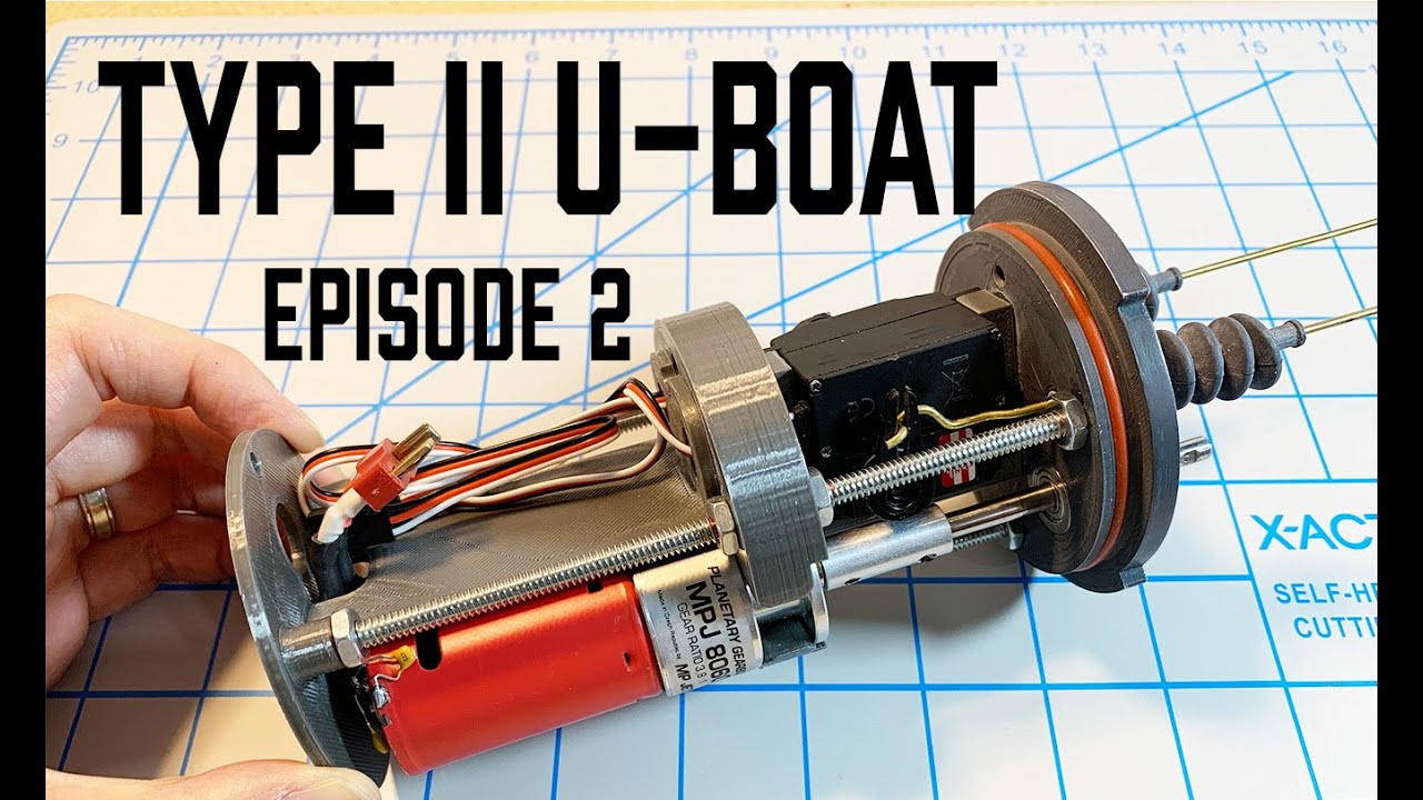 RC Submarine Project - Type II U-boat | Episode 2: Drive Unit - YouTube