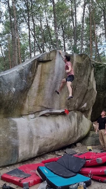 rainbow rocket, 7c+, Fontainbleau - YouTube