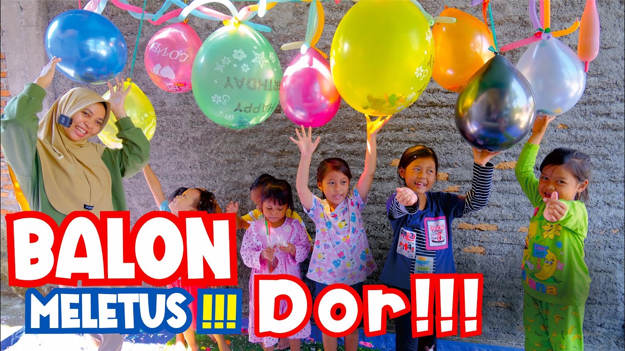 BALON MELETUS | BALONKU ADA LIMA | BALON WARNA WARNI | MENYANI LAGU ...