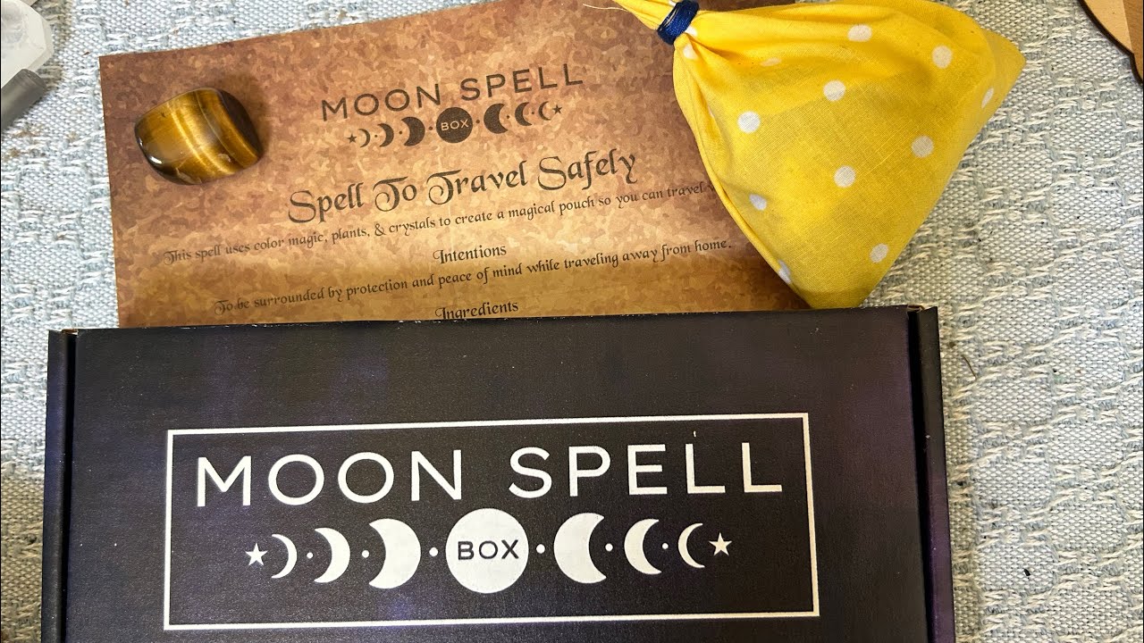 Moon Spell Box - Spell To Travel Safely 🖤 ⛵️ Unboxing & Spell - YouTube