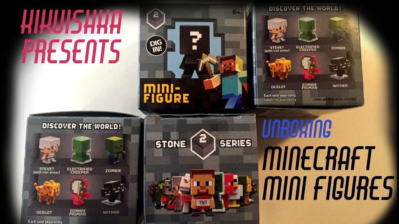 Unboxing: Minecraft Mini Figures ~ Series 2 - YouTube