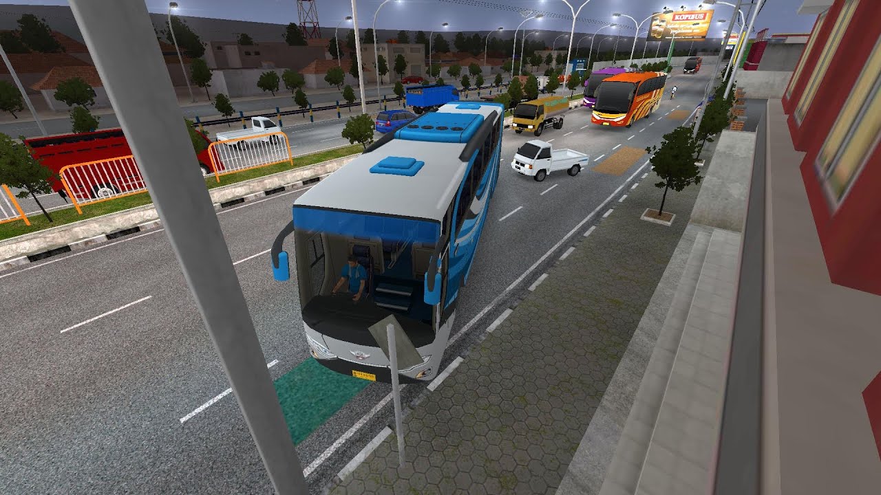 High Speed Benz Bus 💪 overtaking with high speed 🚅 Bus simulator ...