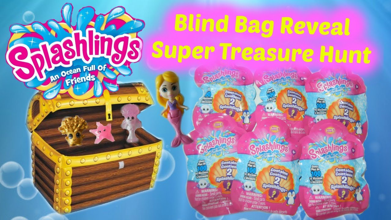 Splashlings Blind Bags Opening, Super Treasures HUNT, Wave 1 Mermaids ...