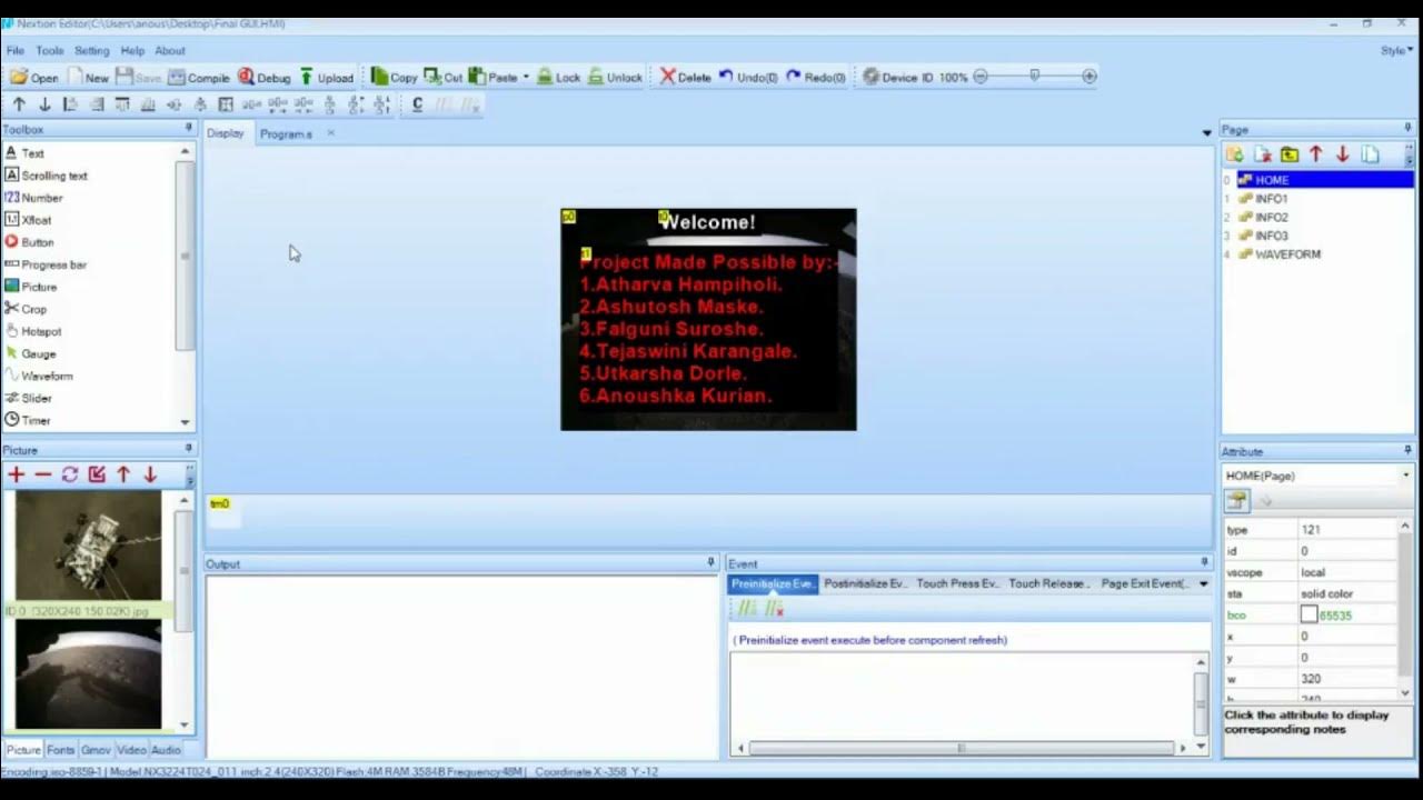 Engineering Project| part4| Graphical User Interface (GUI) Design on Nextion Editor Software ...