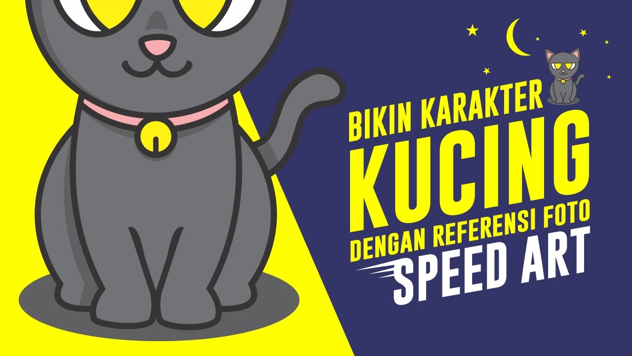 Membuat Vector Kucing Lucu Dengan Referensi Foto (CorelDraw - SpeedArt ...