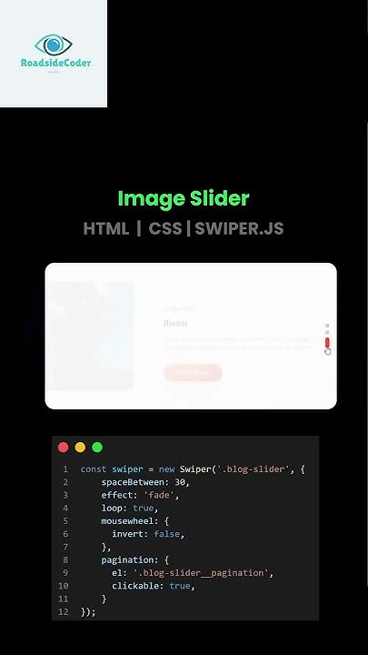 Today’s reels feature image slider | RoadsideCoder - YouTube