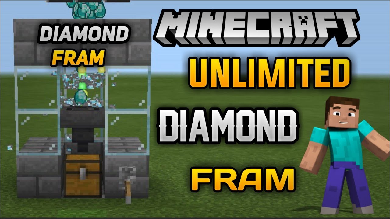MINECRAFT UNLIMITED DIAMOND FRAM | MINECRAFT ME DIAMOND FRAM KAISE ...