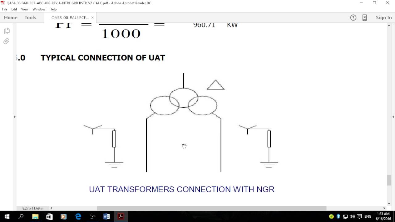 Substaion Equipment Sizing - NGR Sizing - By: Mina Adel - YouTube