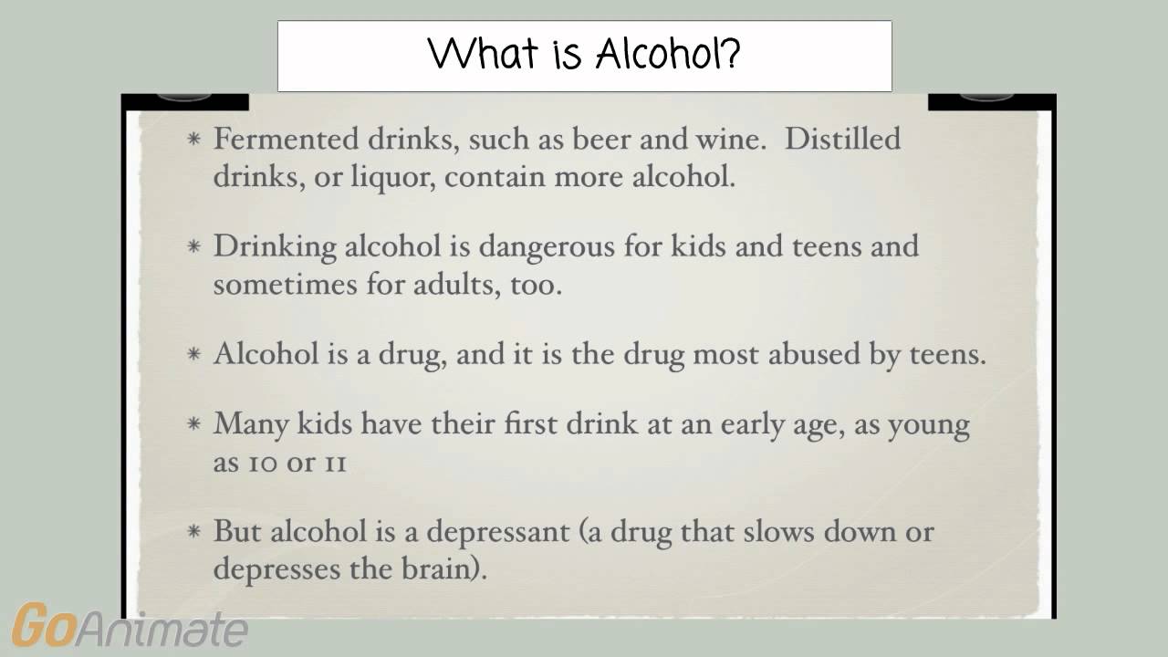 Alcohol Presentation - YouTube