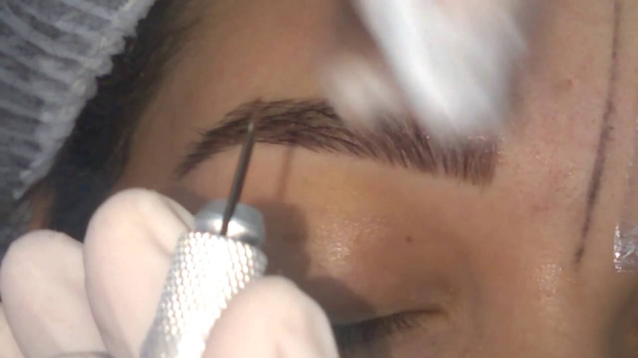 Microblading passo a passo - Retoque (parte 2) - YouTube