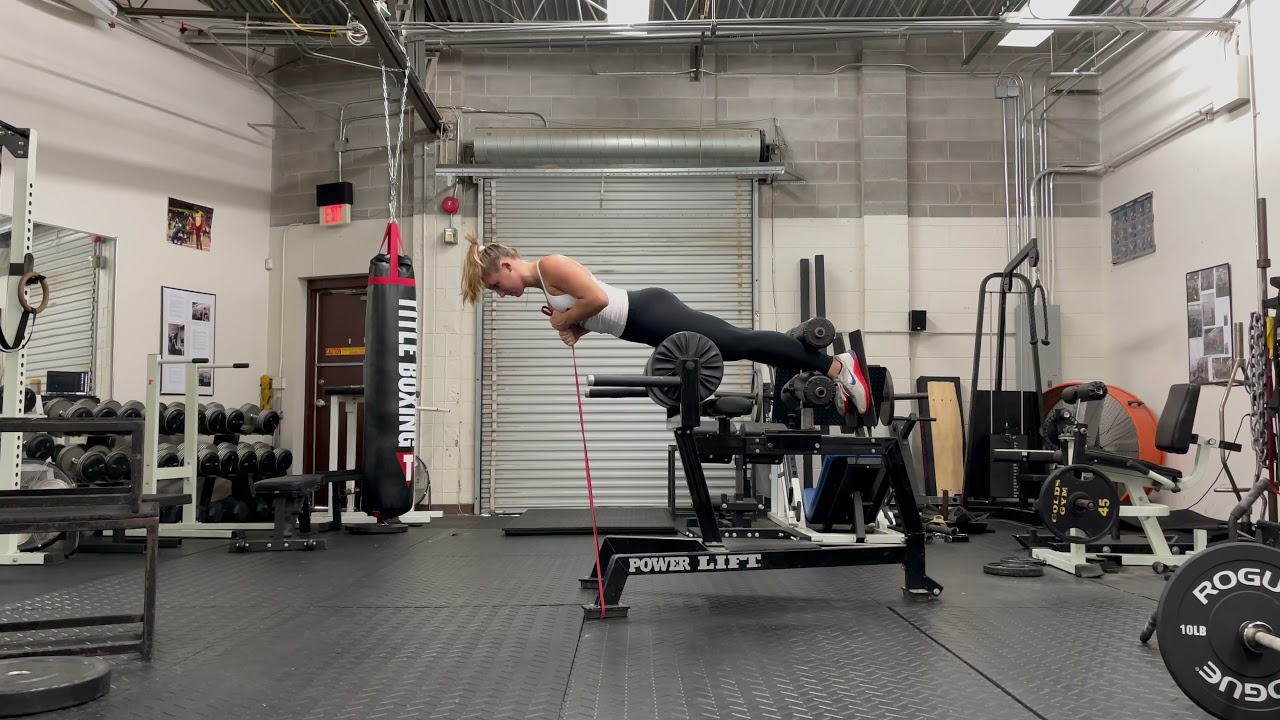 Banded GHR Back Extension - YouTube