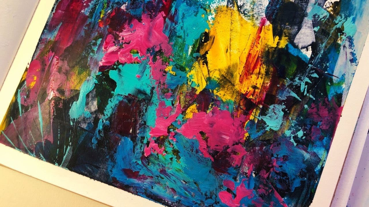 EASY To Paint Acrylic Abstract Art Ideas Perfect For Beginners - YouTube