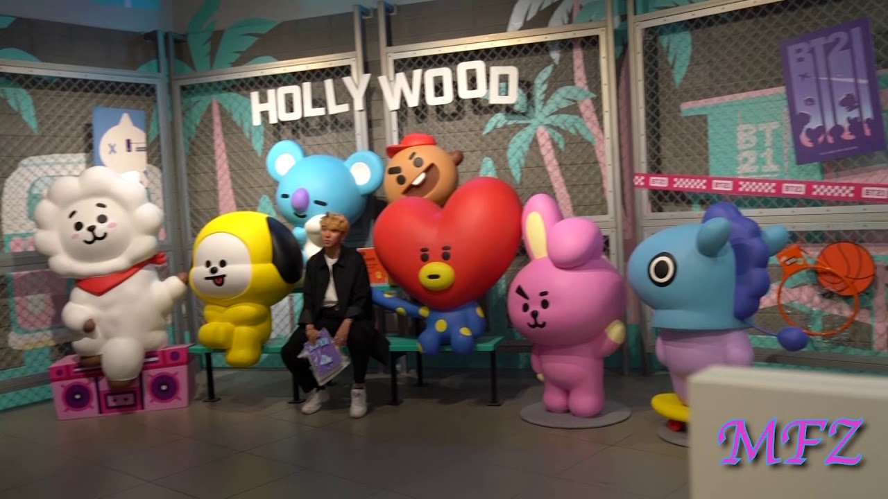 BT21 Line Friends! | Los Angeles - line store opening week LA - YouTube