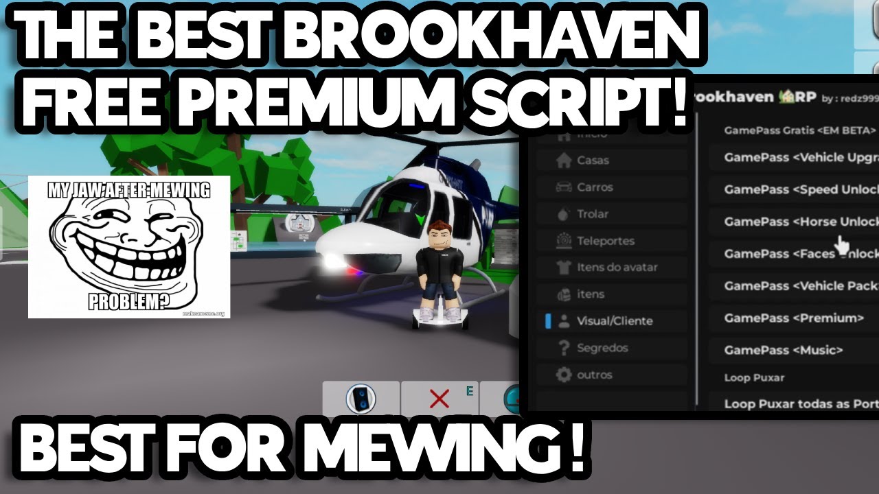 *MEWING* Brookhaven Trolling RedzHub V3.5 BrainRott Script For Mobile ...